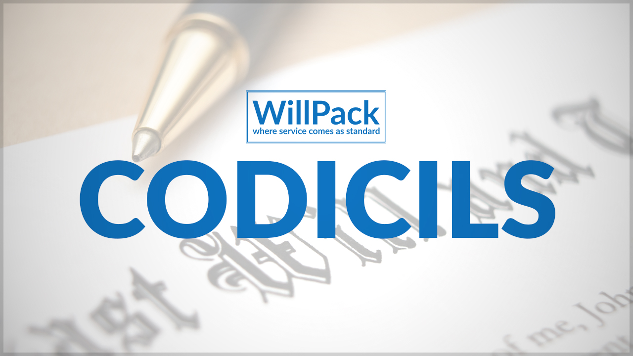 Codicils – What are they and why don’t we draft them? — WillPack